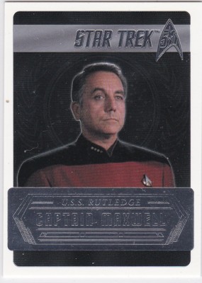 STAR TREK 50TH ANNIVERSARY STARFLEET CAPTAINS C17 CAPTAIN MAXWELL USS ...