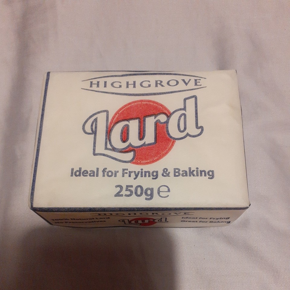 4 blocks of Highgrove Finest Lard Great Taste. 250x4= 1kg. FREE P&P ...