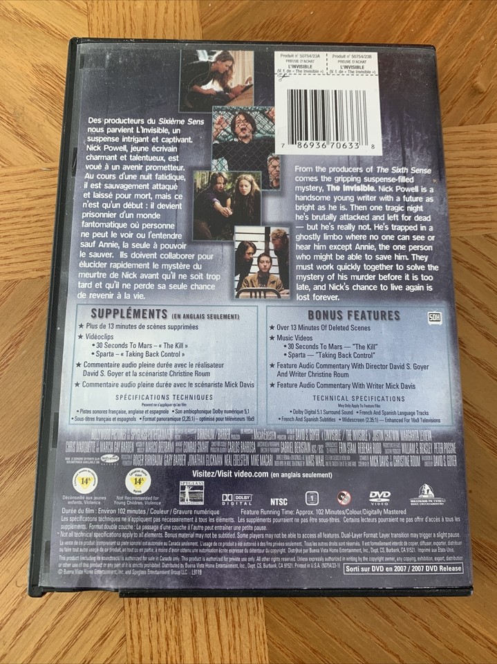 The Invisible (DVD, 2007)-SR 786936706321| eBay