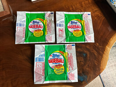 1984 Topps Baseball Wax Pack Wrappers 2 Ad Variations (X3) | eBay