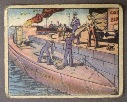 1938 R69 Horrors of War #275 Loyalists Adopt Submarine Mail Gum Inc ...