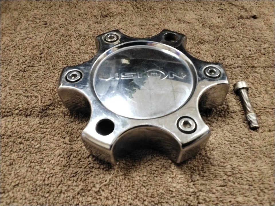 Vision Warrior Wheels, 375-6C, 5.0-inches, Chrome, with one attaching ...