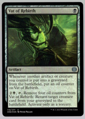 Vat of Rebirth 113/271 Uncommon Foil All Will Be One MTG Near Mint | eBay
