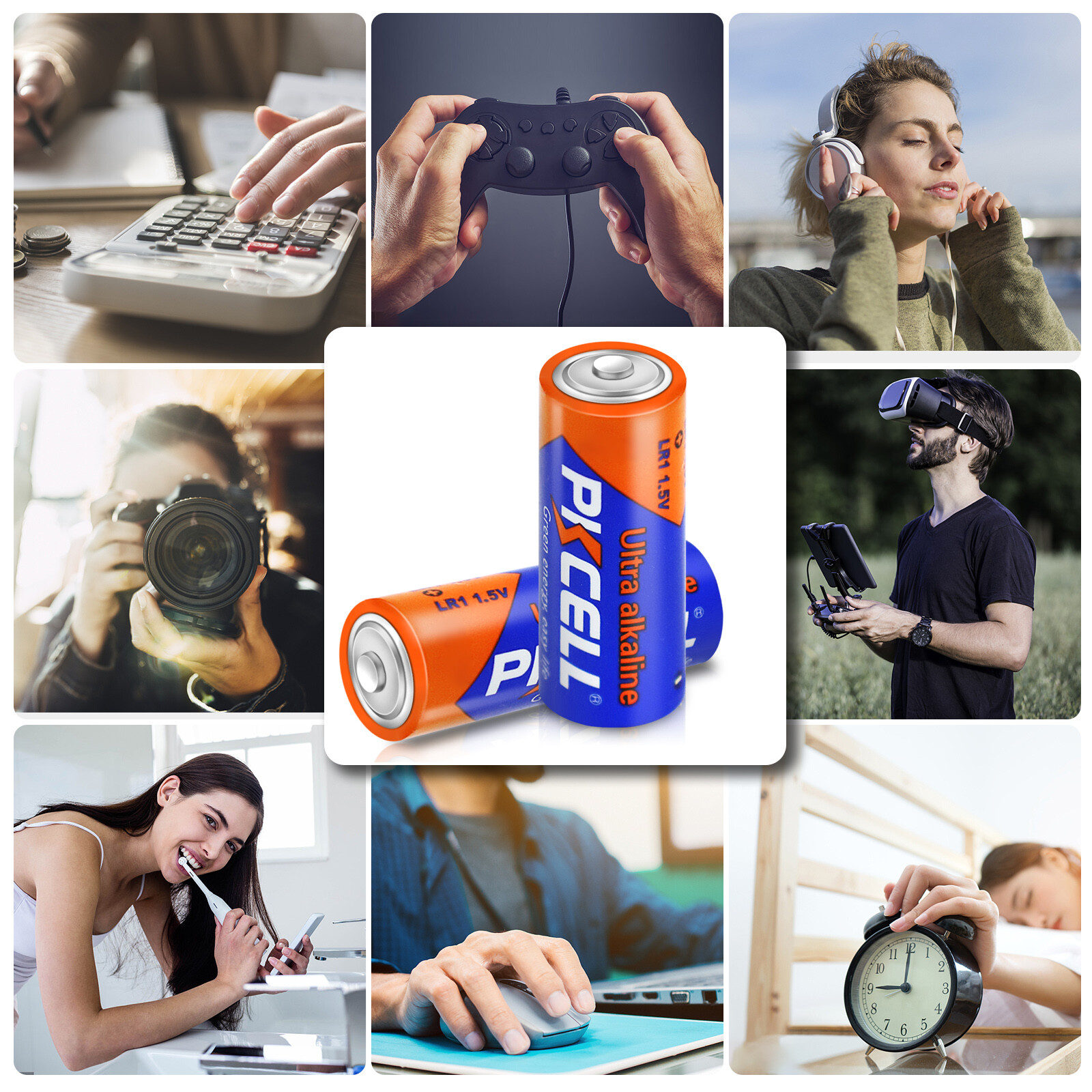 5pcs MN9100 Batteries 1.5V LR1 AM5 E90 Size N Alkaline for Antique ...