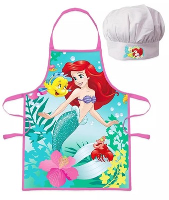 Disney Ariel The Little Mermaid Kids Apron and Chef Hat | eBay
