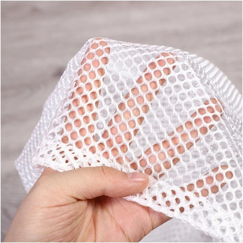 Laundry Bags Thicken Mesh Extra Large Net Drawstring Washing Basket ...