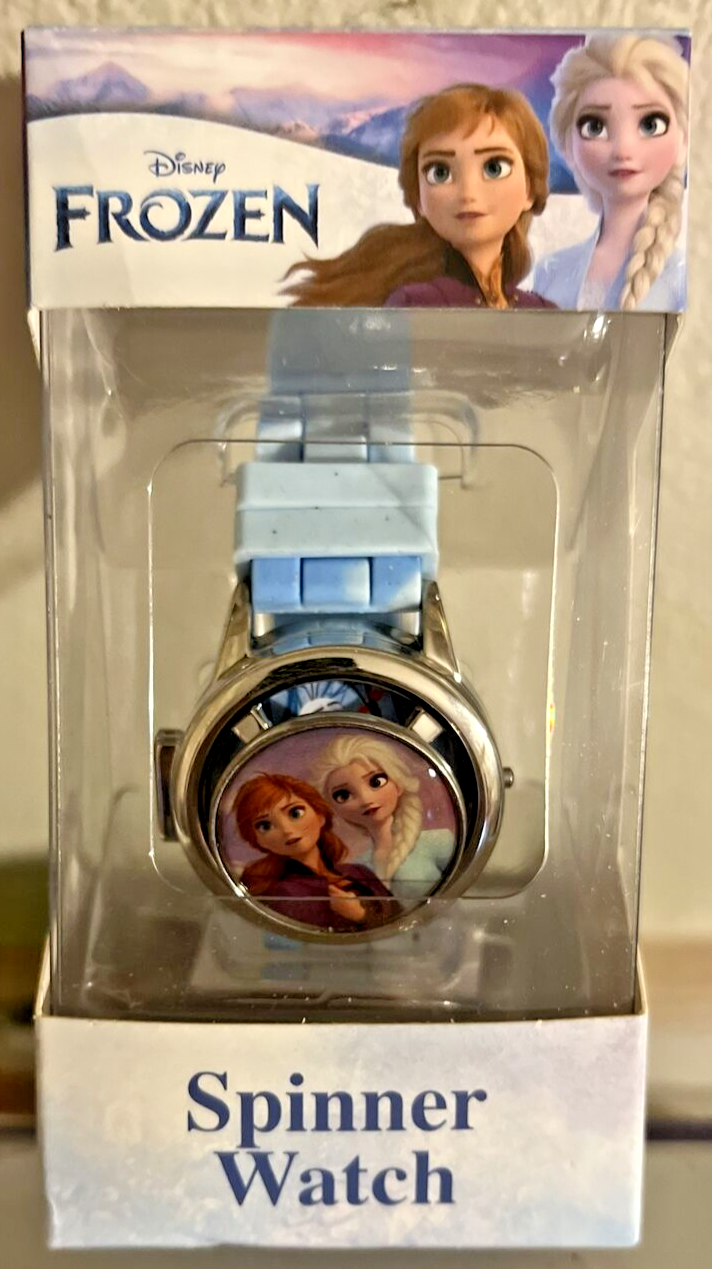 Disney Frozen II ELSA ANNA Spin Wheel Digital Multicolor Strap Watch ...