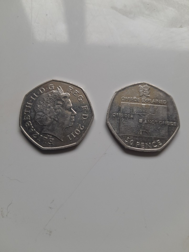 50p London Olympics Games Offside Rule Coin | eBay UK