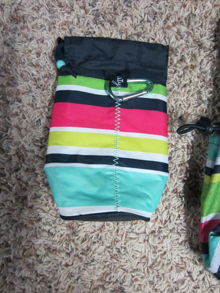 Thirty-one Brand Tote Organizing Utility Bag and Bottle Bag Striped ...