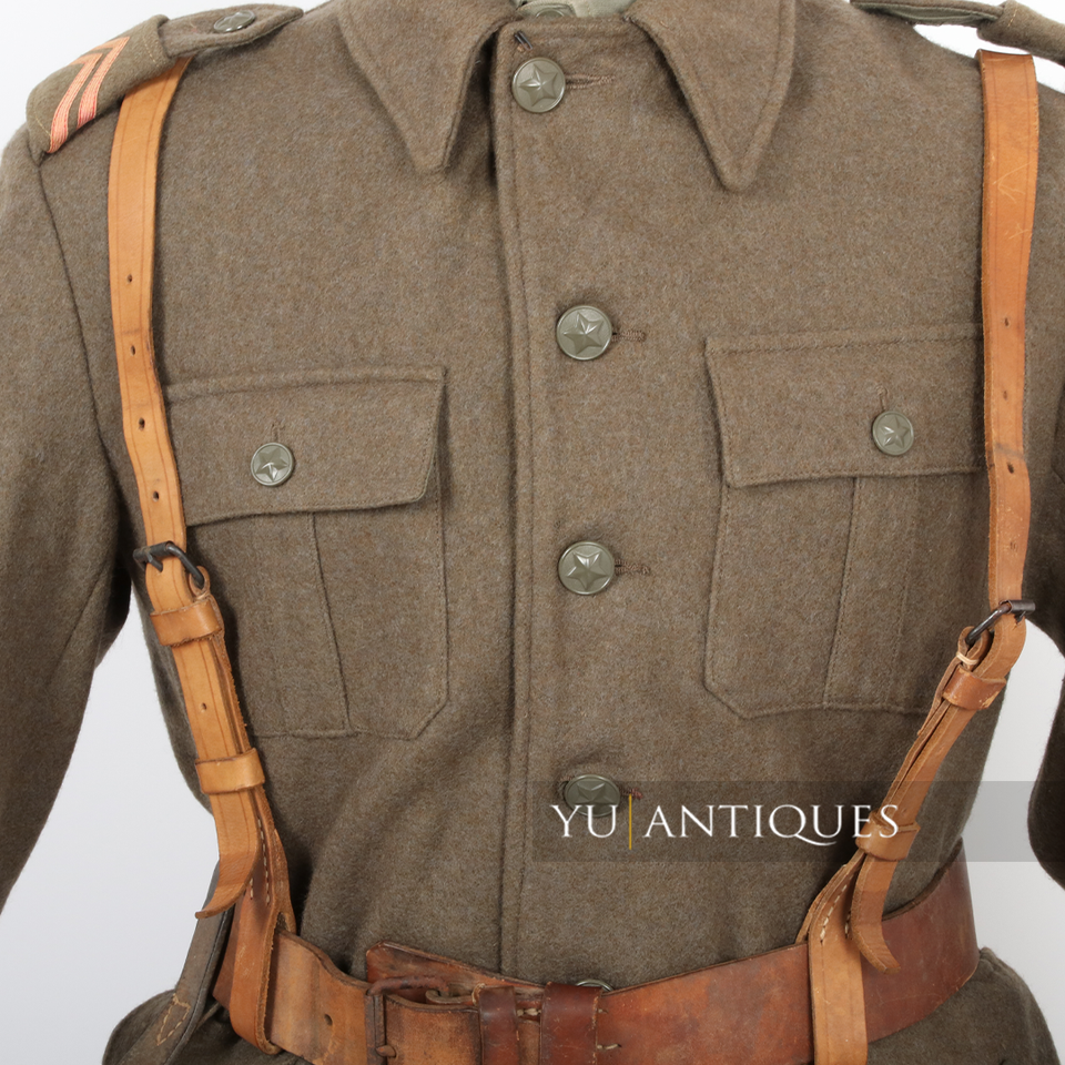Vintage Genuine JNA YPA Yugoslav Peoples Army M55 Woolen SMB Green ...