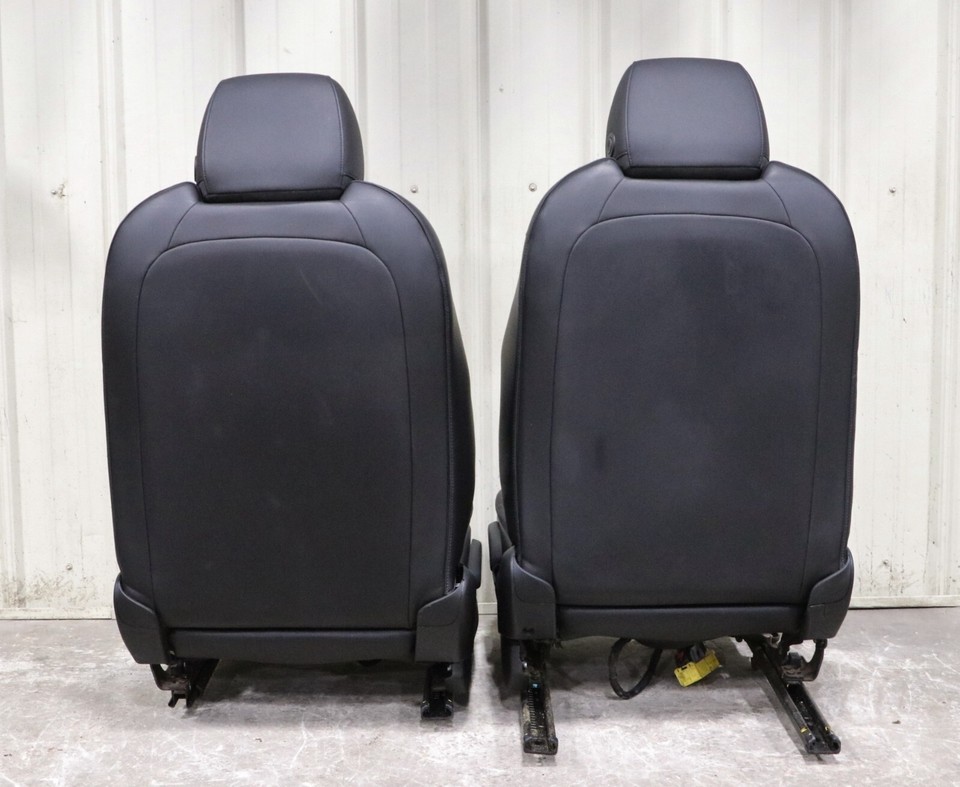 2014-2017 Chevy Caprice PPV Black Cloth And Leather Power Front Seats ...