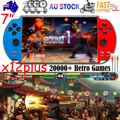 🔥20000+ Retro Games 7 inch Handheld Game Console Portable Console X12 ...