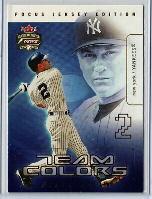 2003 Fleer Focus JE Team Colors #3 Derek Jeter ~ NY Yankees! ~ The ...