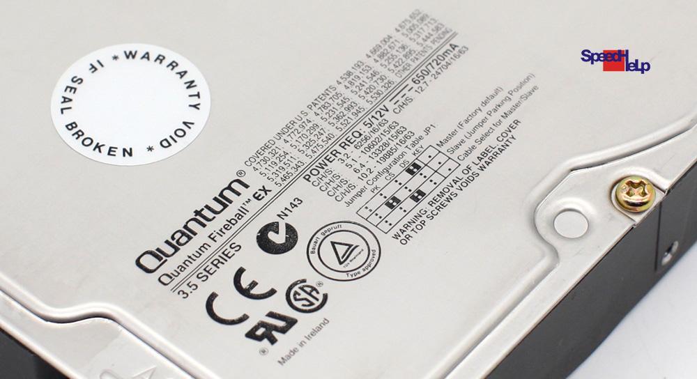 IDE ATA HDD QUANTUM FIREBALL EX 6.4AT 6.4GB EX64A014 FESTPLATTE HARD ...