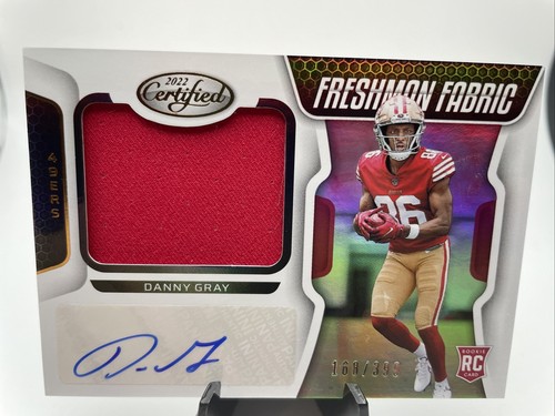 2022 Certified DANNY GRAY /399 RC Freshman Fabric RC Patch AUTO RPA SF ...