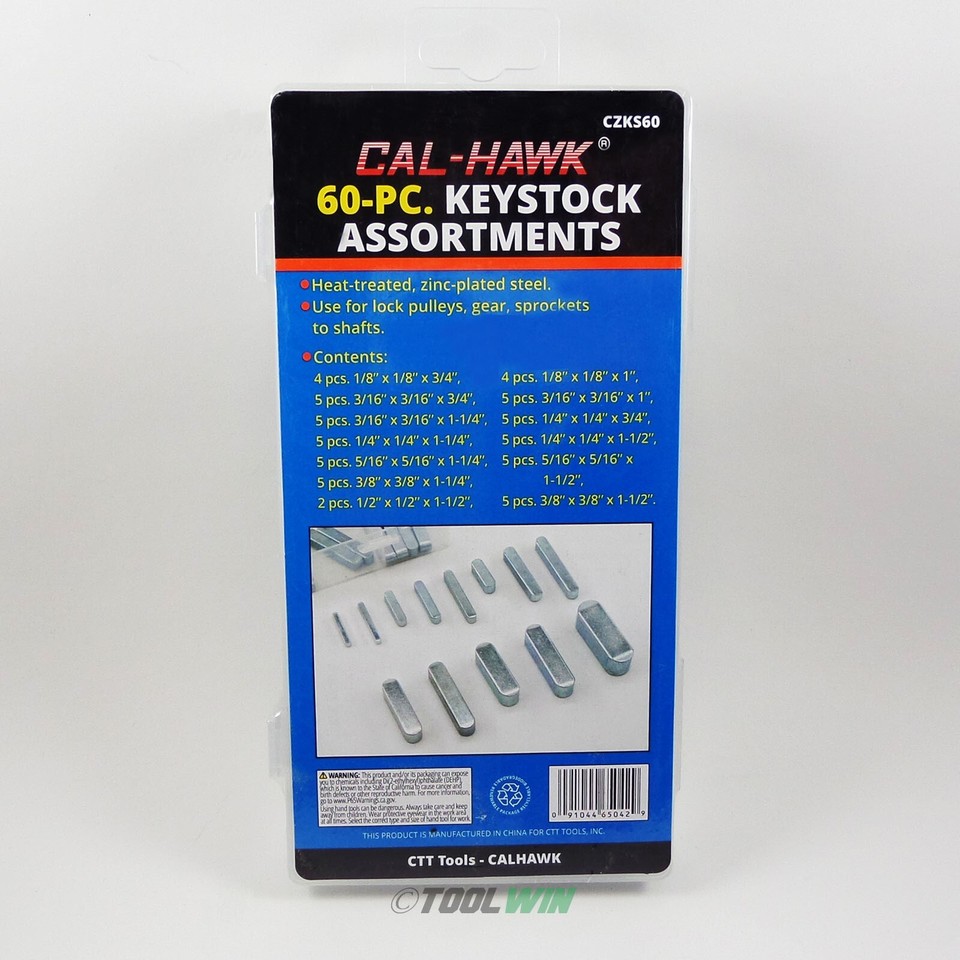 60 pc Keystock Bar Assortment SAE Square Key Stock Keyway Set | eBay