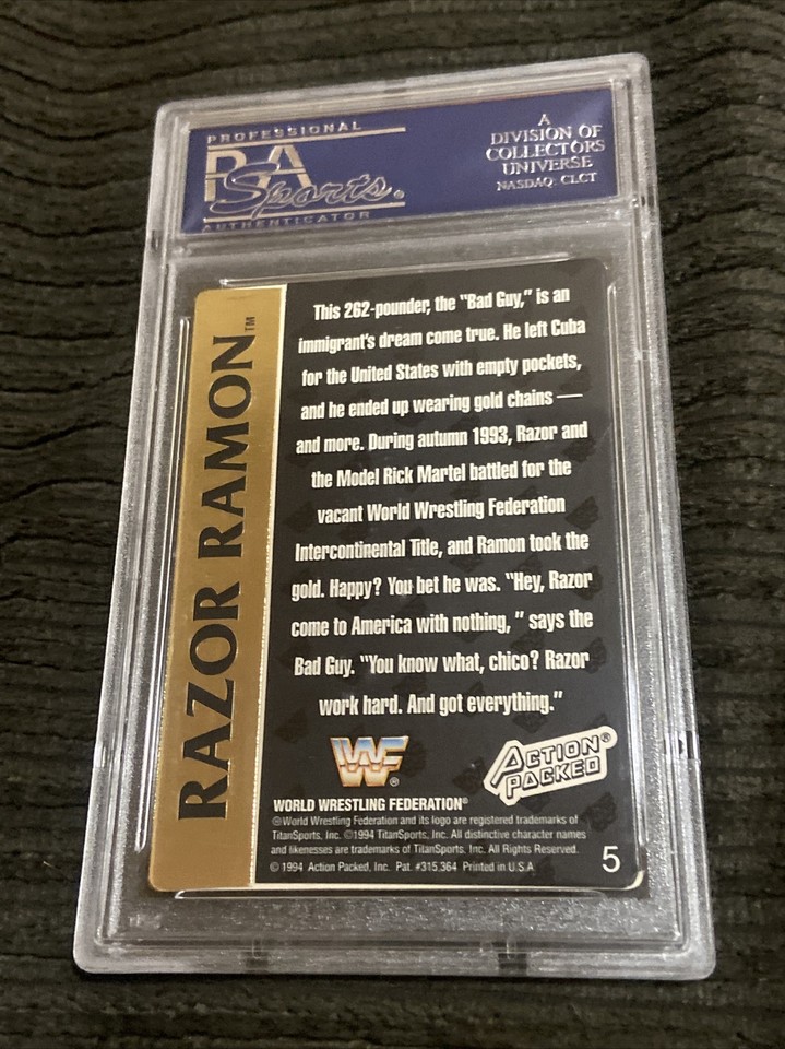 Rare 1994 Action Packed WWF #5 Razor Ramon Rookie Psa 9 Pop 1/2 | eBay