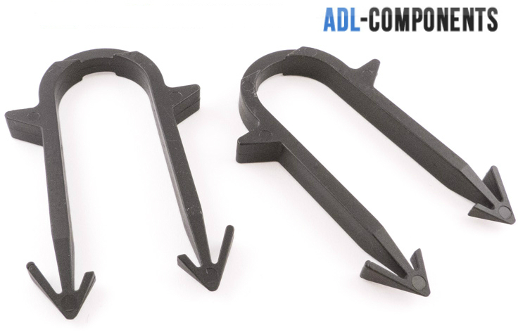 60MM UNDERFLOOR HEATING UFH PIPE CLIP STAPLES FITS 16MM PIPES BLACK ...