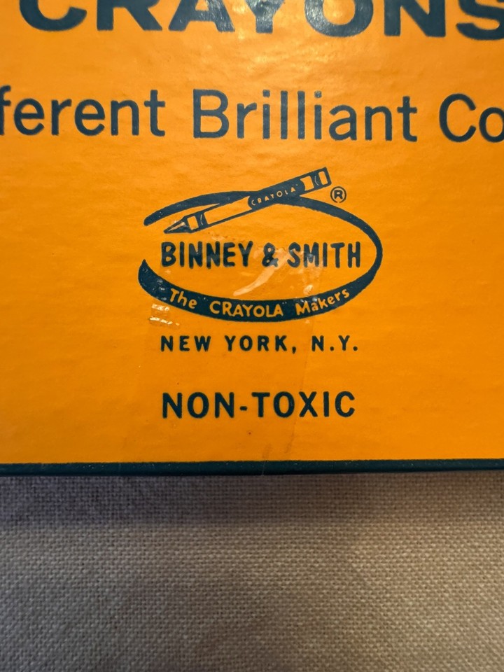Binney & Smith Crayola Crayons Vintage Flat Box 24 Count No 241 Retired ...