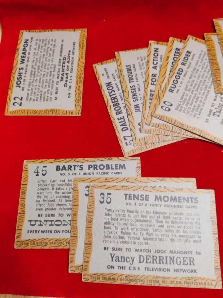 1958 Topps TV Westerns Lot Of 18 Cards | eBay