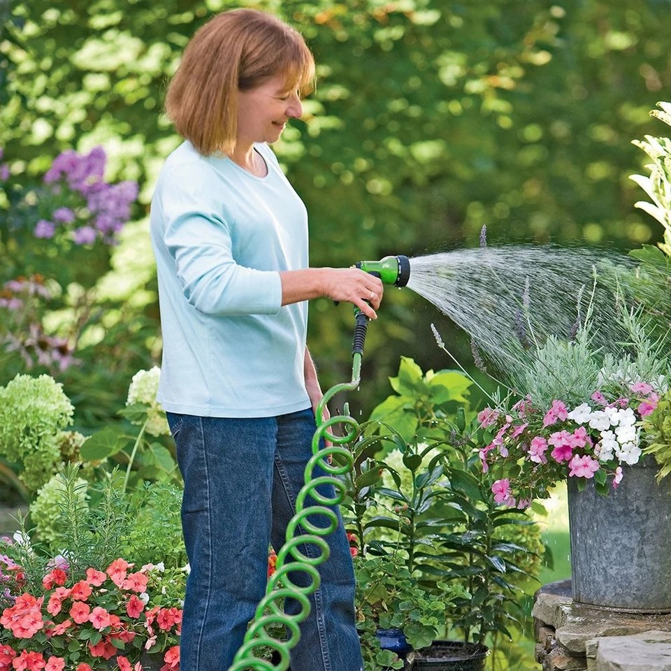 EVA Garden Telescopic Spring Tube Garden Hose Plastic Multifunctional ...