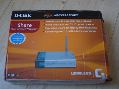 D-Link DI-524 802.11g/2.4Ghz 4-Port Wireless G Router | eBay