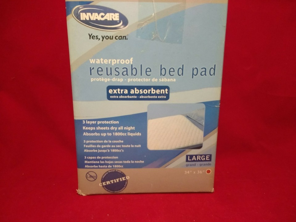 Invacare NEW Reusable Washable Bed Pad Underpads 36 x 34 | eBay