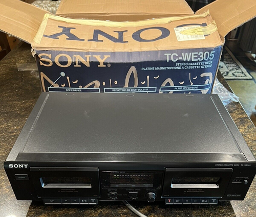 Sony TC-WE305 Dual Cassette Tape Deck Player & Recorder TESTED Working ...