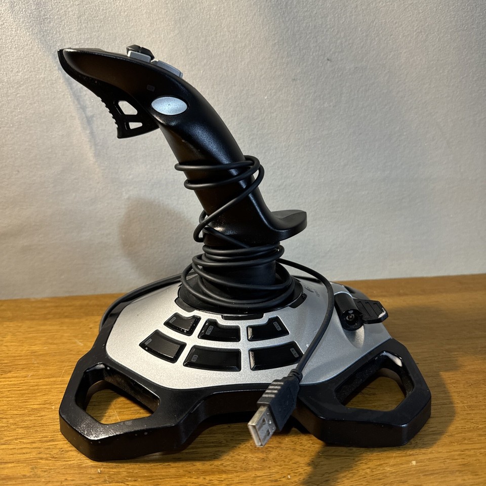 Logitech Extreme 3D Pro Joystick Flight Simulator Controller PC USB 8 ...