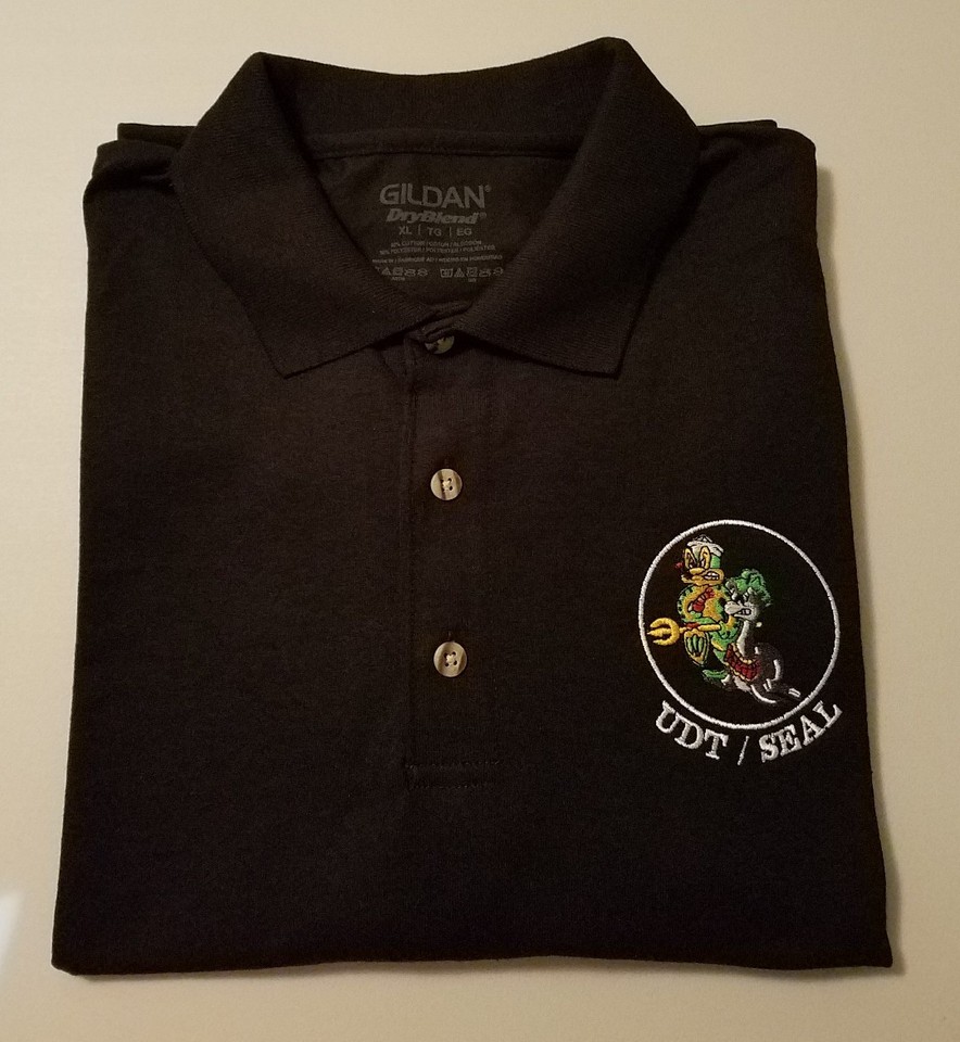 Underwater Demolition Team UDT / SEAL Freddie the Frog Embroidered Polo ...