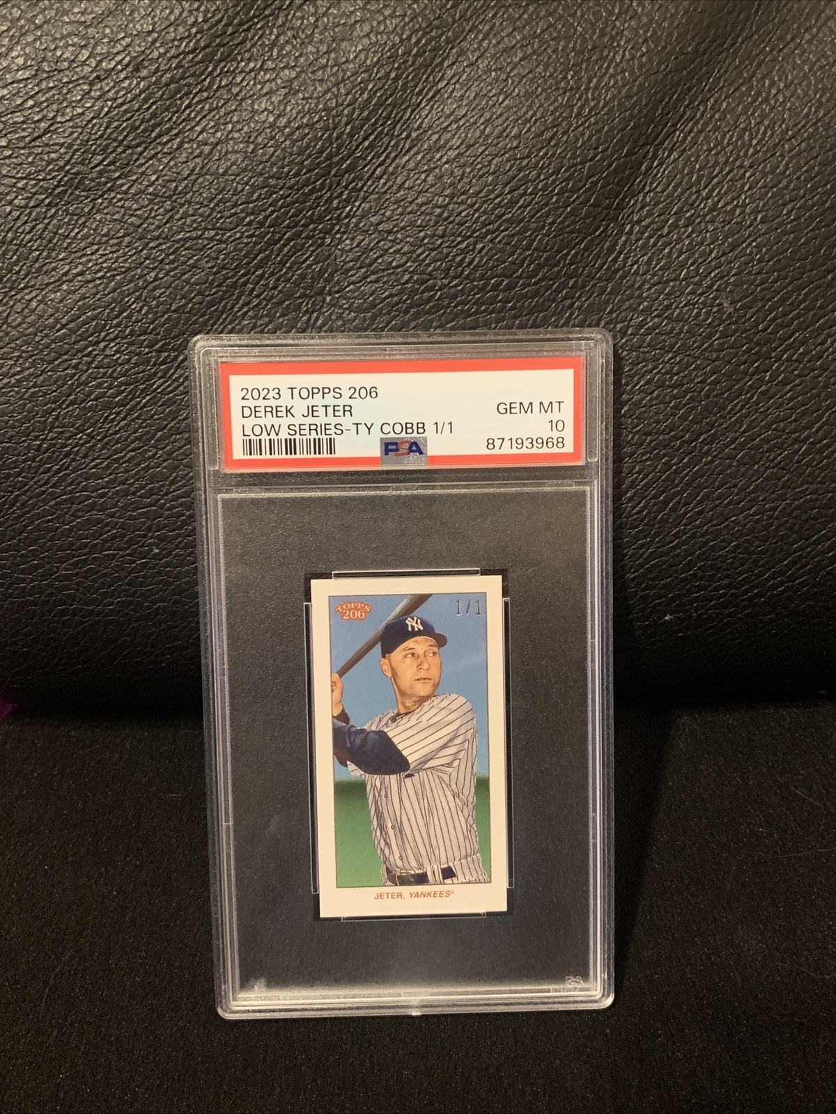 2023 TOPPS T206 LOW SERIES DEREK JETER TY COBB BACK SP# 1/1 PSA 10 GEM ...