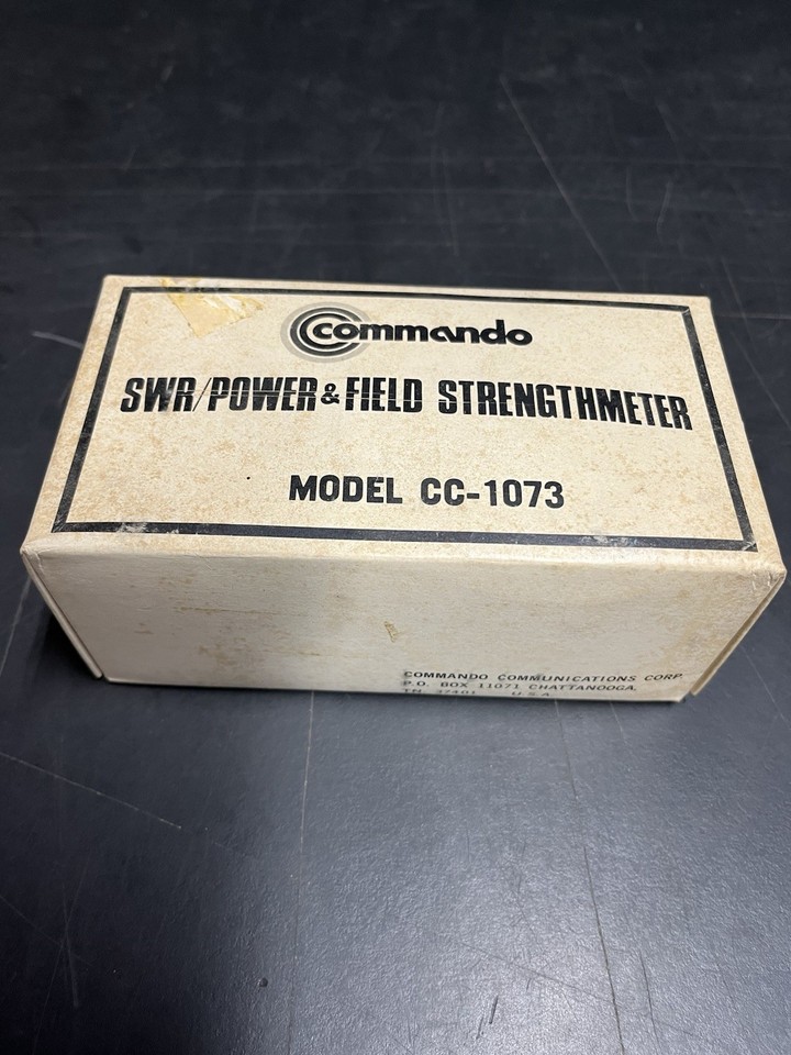 Commando SWR/power and field strength meter model CC–1073 CB Meter NOS ...
