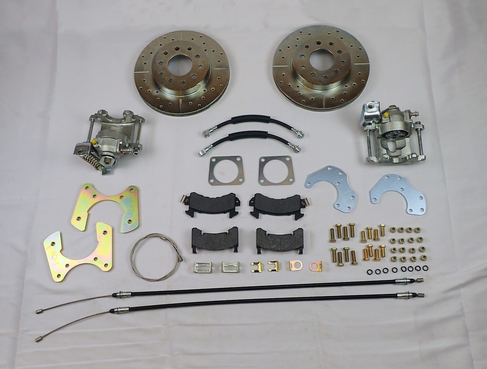 1964-1977 GM 10 12 Bolt Rear Axle End Disc Brake Conversion Kit With ...