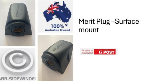 SURFACE MOUNT MERIT PLUG POWER SOCKET 4x4 LANDCRUISER/CAR 4WD 12V ...