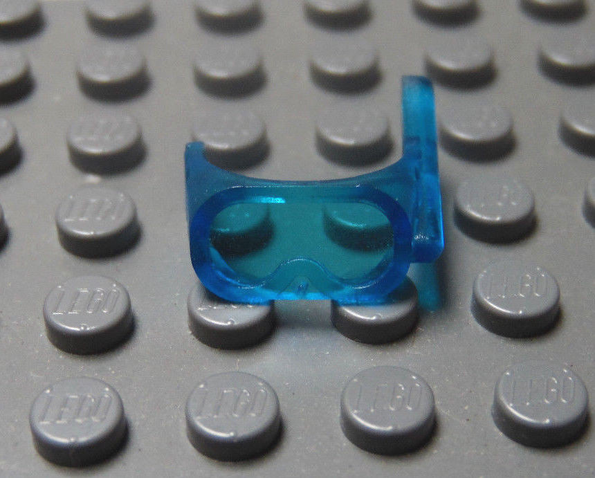 LEGO Minifig Snorkel Trans Dark Blue Ocean Diver Swimmer Beach Divers ...