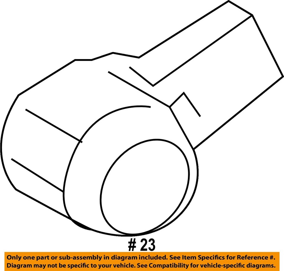 FORD OEM Parking Aid Backup Back Up Reverse Proximity-Sensor ...