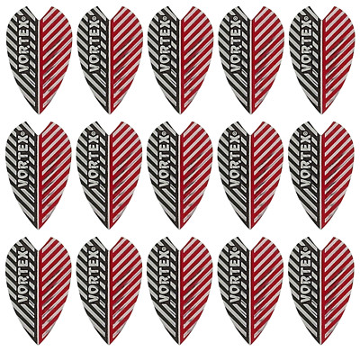 5 New Sets Harrows Vortex Dart Flights - Ships w/ Tracking - Red Silver ...