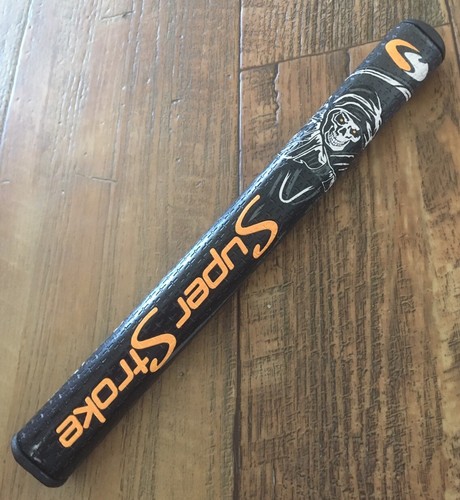 Super Stroke Grim Reaper Skull Black/Orange Mid Slim 2.0 Golf Putter ...