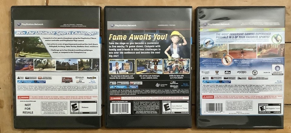 PS3 Sports Champions , TV Superstars , Racquet Sports , All Work | eBay