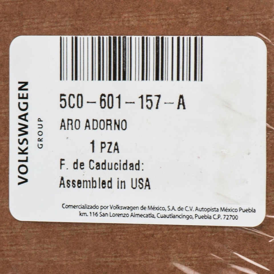 OEM BRAND NEW 2012-2018 VW Volkswagen Beetle 17" Wheel Trim Ring ...