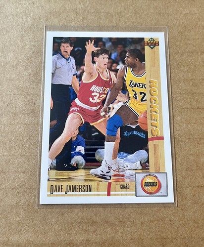 1991-92 NBA Upper Deck Dave Jamerson / Magic Johnson #296 🔥 Rockets ...