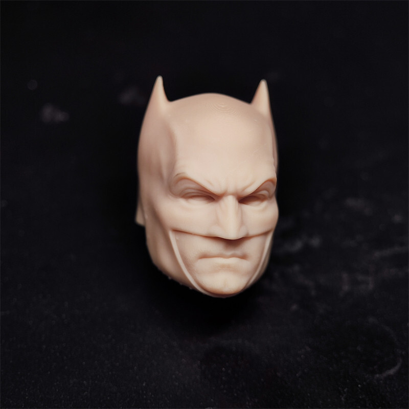 1/12 Scale WIth Mask 2.0 Desert Batman Head Sculpt Unpainted Fit 6" ML ...