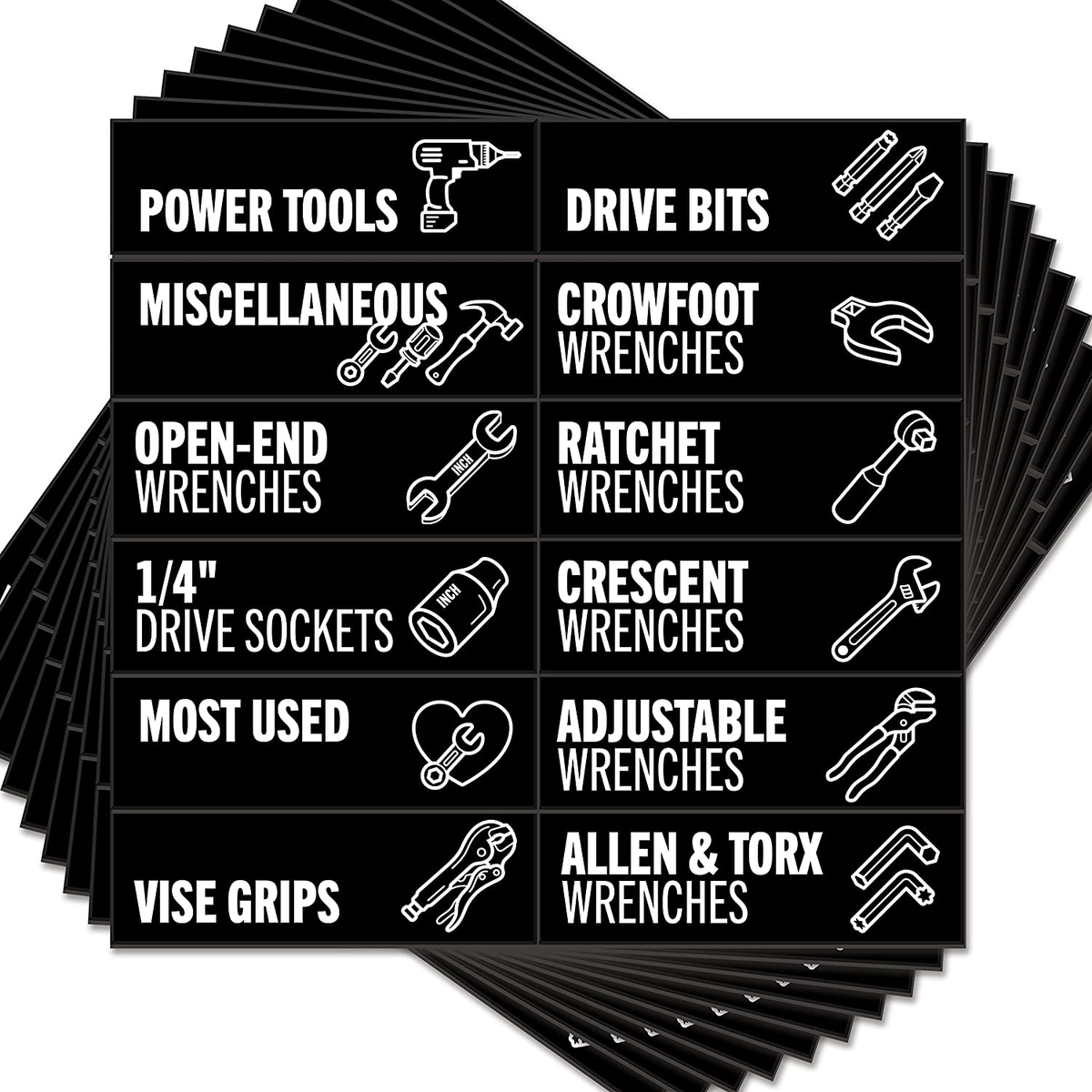 Shop Tool Organization Labels Tool Box Labels | School Spirit