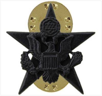 Genuine U.S. ARMY OFFICER COLLAR DEVICE: GENERAL STAFF - BLACK METAL | eBay