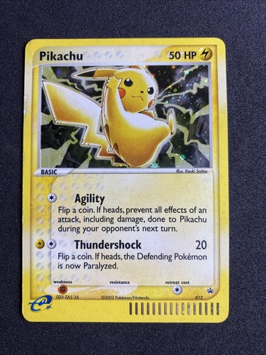 Pikachu Pokémon TCG Black Star Promo 012 Holo 2003 LP | eBay