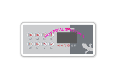 Spa & Hot tub Topside control keypad panel Gecko TSC-8, 8-buttons, LCD ...