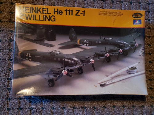 Testors Italerei 1/72 Heinkel He 111 Z-1 Zwilling Model Kit # 867, New ...