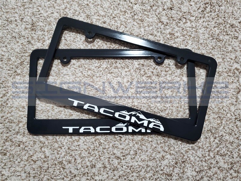 Toyota tacoma License Plate Frame New - Pair | eBay