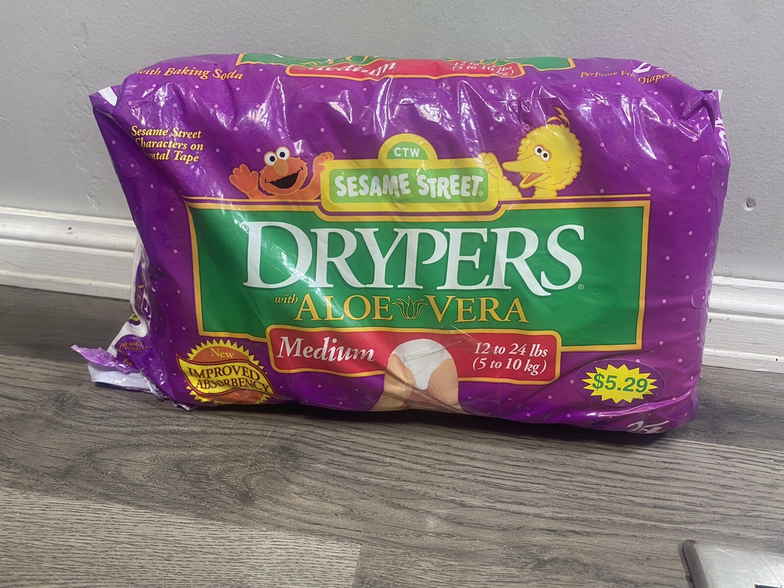 Vintage 90’s Dryper Diapers With Sesame Street Patterns Movie Prop Size ...