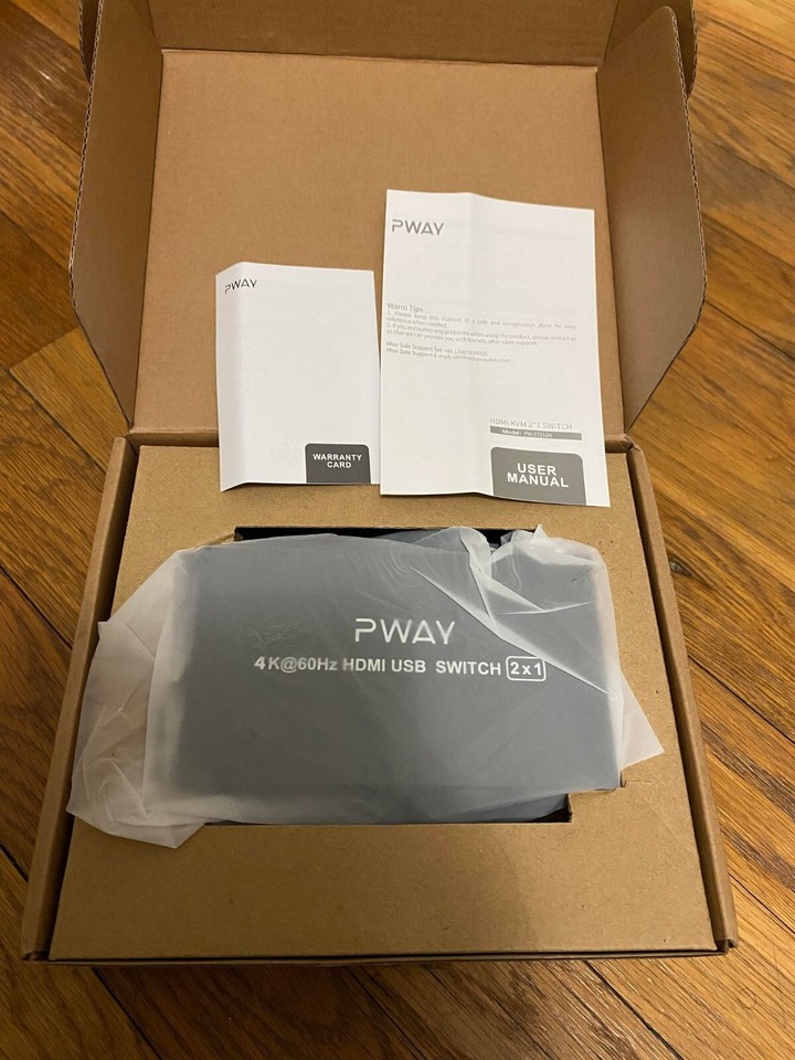 PWAY HDMI USB2.0 KVM Switch 4k @60hz HDMI USB | eBay